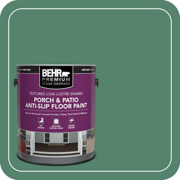 BEHR PREMIUM 1 gal. #M420-6 Tournament Field Textured Low-Lustre Enamel ...