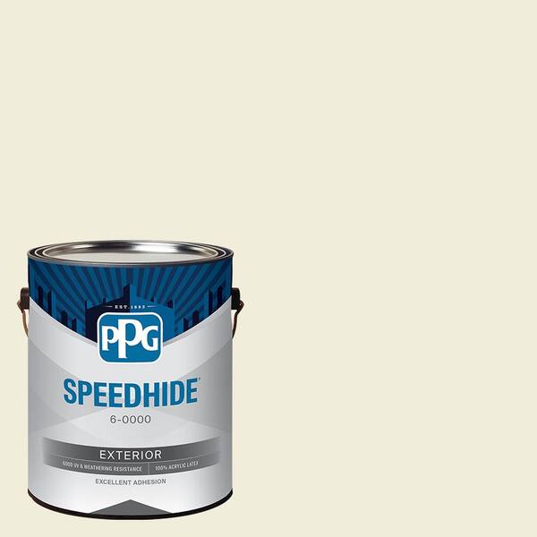 SPEEDHIDE 1 gal. PPG1214-1 Cake Batter Flat Exterior Paint PPG1214-1SX ...