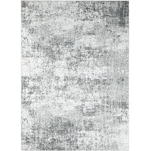 HaiiMeid Mist Blue 6 ft. x 9 ft. Modern Abstract Area Rug X23IU0041H ...