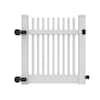 Barrette Outdoor Living Yukon Straight 4 ft. W x 4 ft. H White Vinyl Un ...