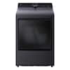 LG 7.3 cu. ft. Vented SMART Electric Dryer in Matte Black with EasyLoad ...