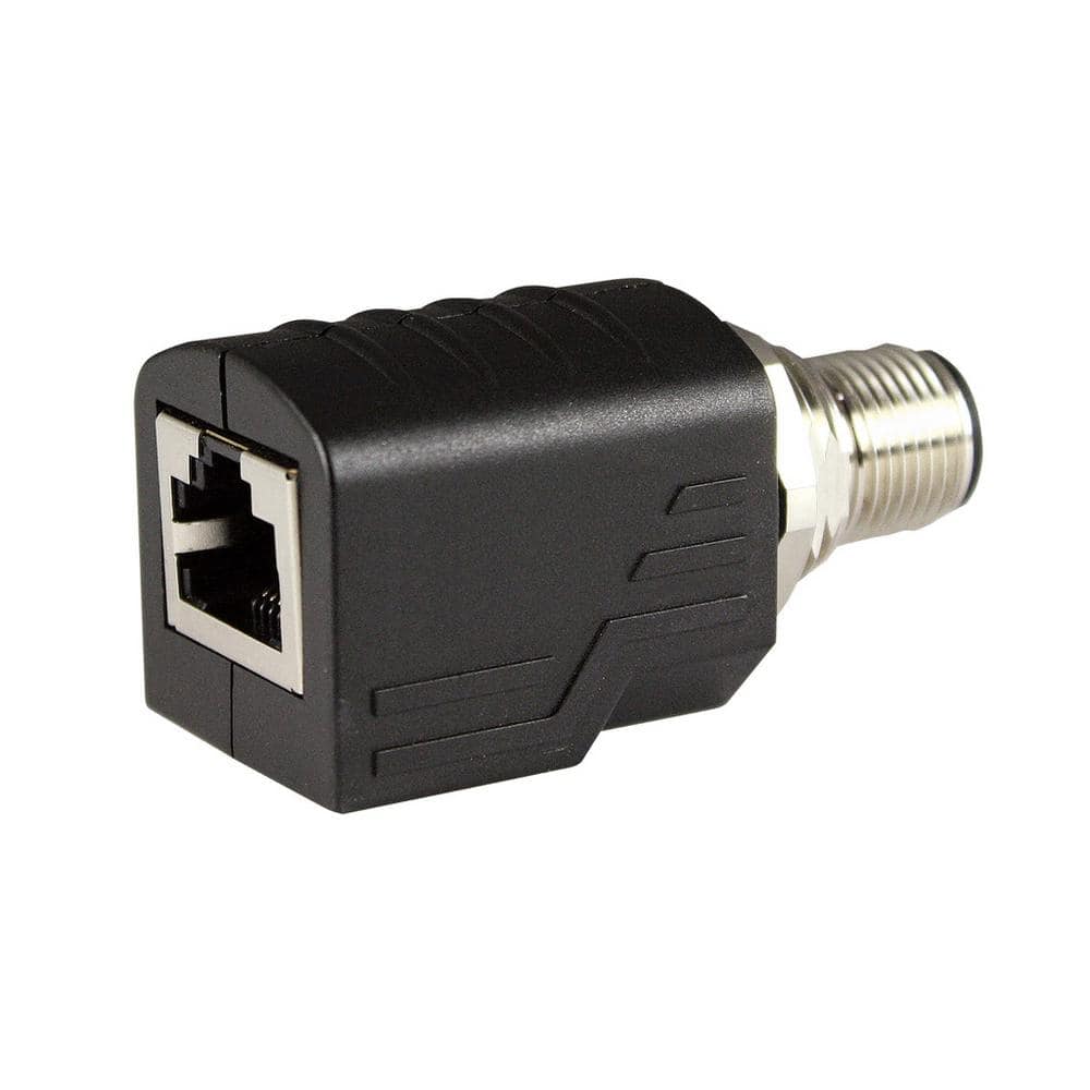 Automation Systems Interconnect M12 To RJ45 Adapter, Male M12 D-Coded ...