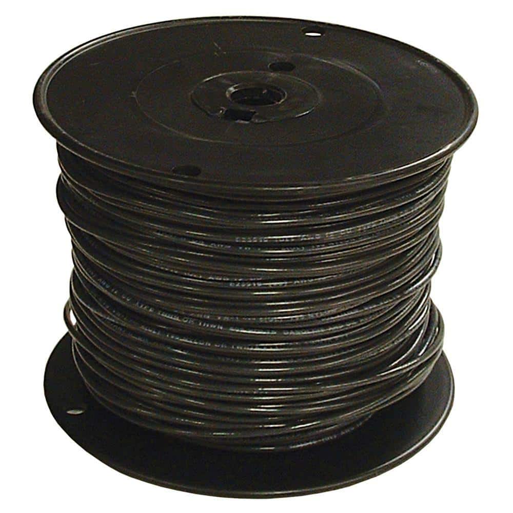 Southwire 500 ft. 1 Black Stranded CU SIMpull THHN Wire 20504702 - The ...