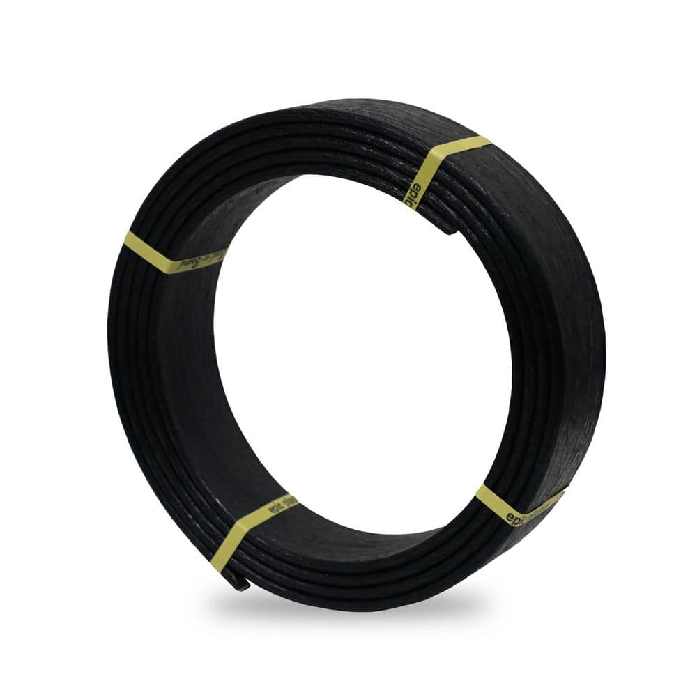 Epic Plastics 16 ft. x 3.3 in. x .30 in. Benda Board Flex Plastic Black ...