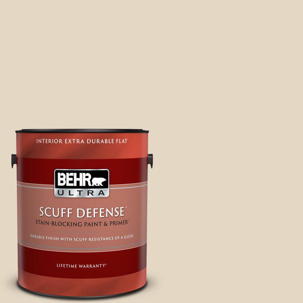 BEHR ULTRA 1 gal. #N270-1 High Style Beige Extra Durable Flat Interior ...