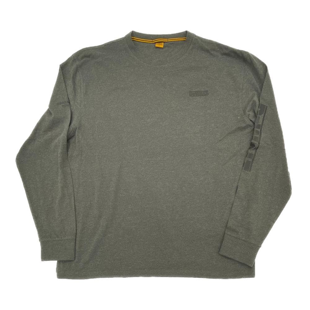 DEWALT Brand Carrier Unisex XL Charcoal Blend Long Sleeved T-Shirt ...