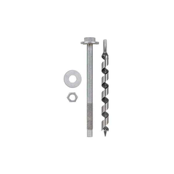 GRK Fasteners 1/2 in. x 7 in. Galvanized Auger Bolt Post to Beam ...