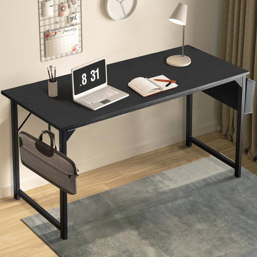 Reviews for WONDER COMFORT 47 in. Rectangular Black Computer Desk Home ...