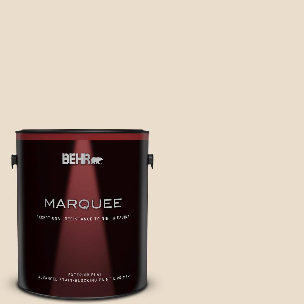 BEHR MARQUEE 1 gal. #YL-W12 Antique White Flat Exterior Paint & Primer ... BEHR MARQUEE 1 gal. #YL-W12 Antique White Flat Exterior Paint & Primer ...
