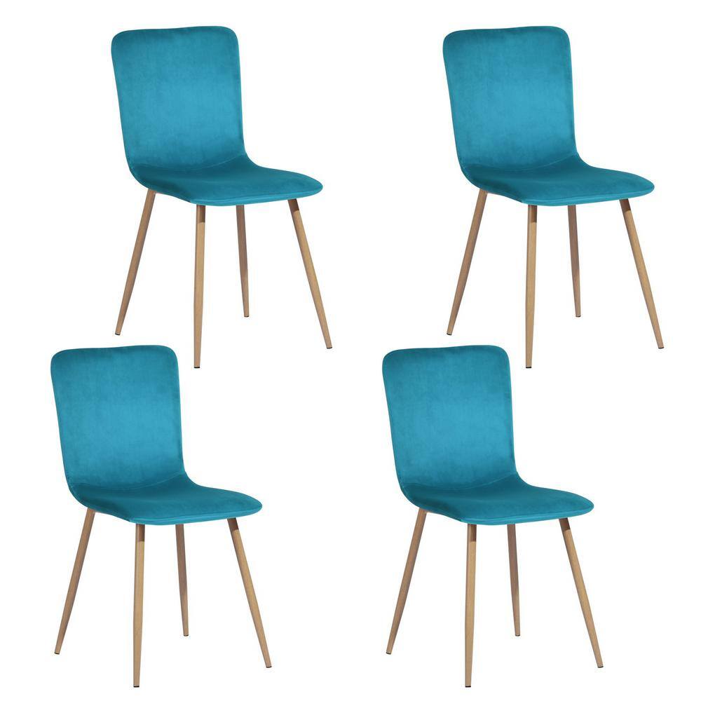 Homy Casa Dining Chairs Set of 4 Kitchen Chairs with Upholstered Seat ...