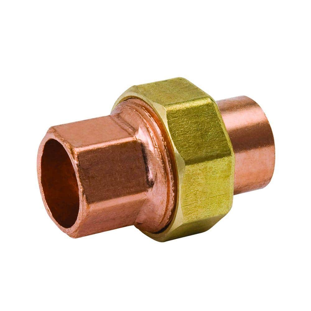 Everbilt 3/4 in. Copper Pressure Cup x Cup Union Fitting W 08004EB - The Home Depot