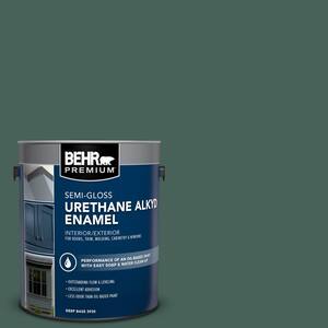 BEHR PREMIUM 1 qt. #T18-20 Equilibrium Semi-Gloss Enamel Urethane Alkyd ...