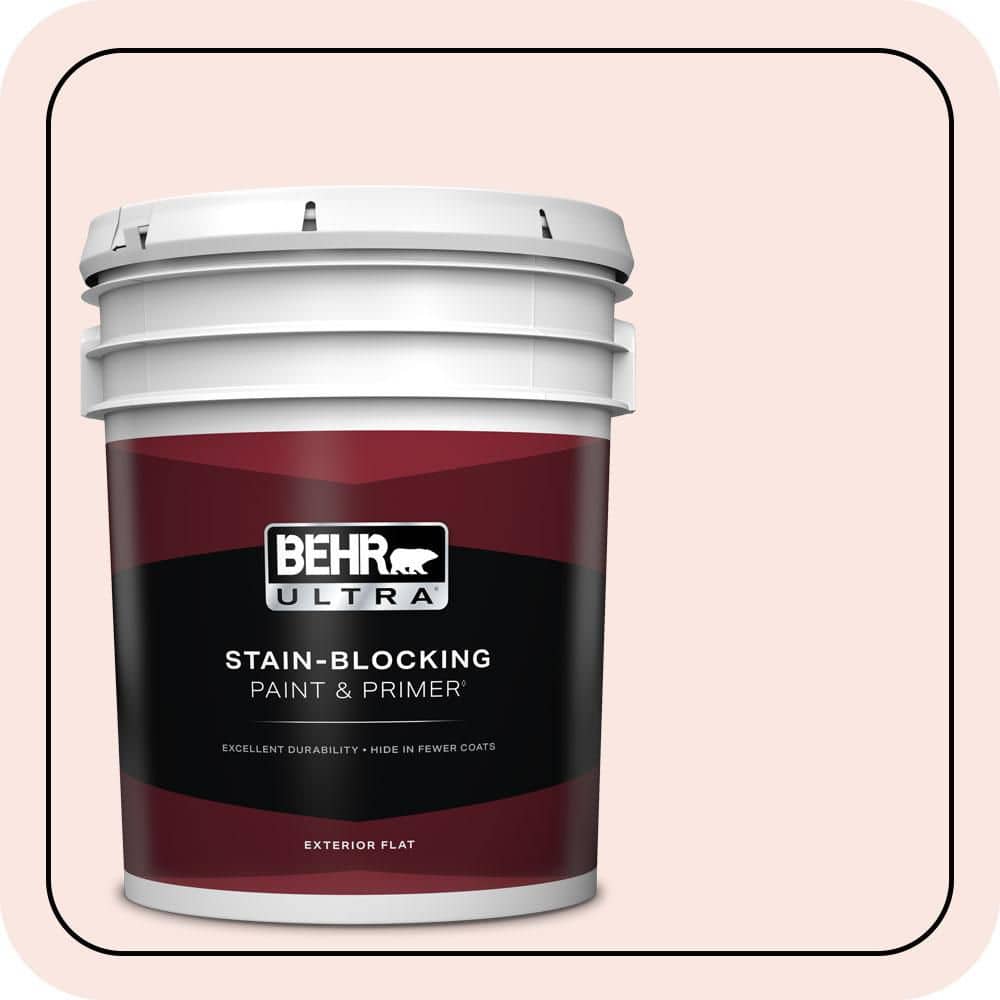 BEHR ULTRA 5 gal. #190C-1 Frolic Flat Exterior Paint & Primer 485005 ...