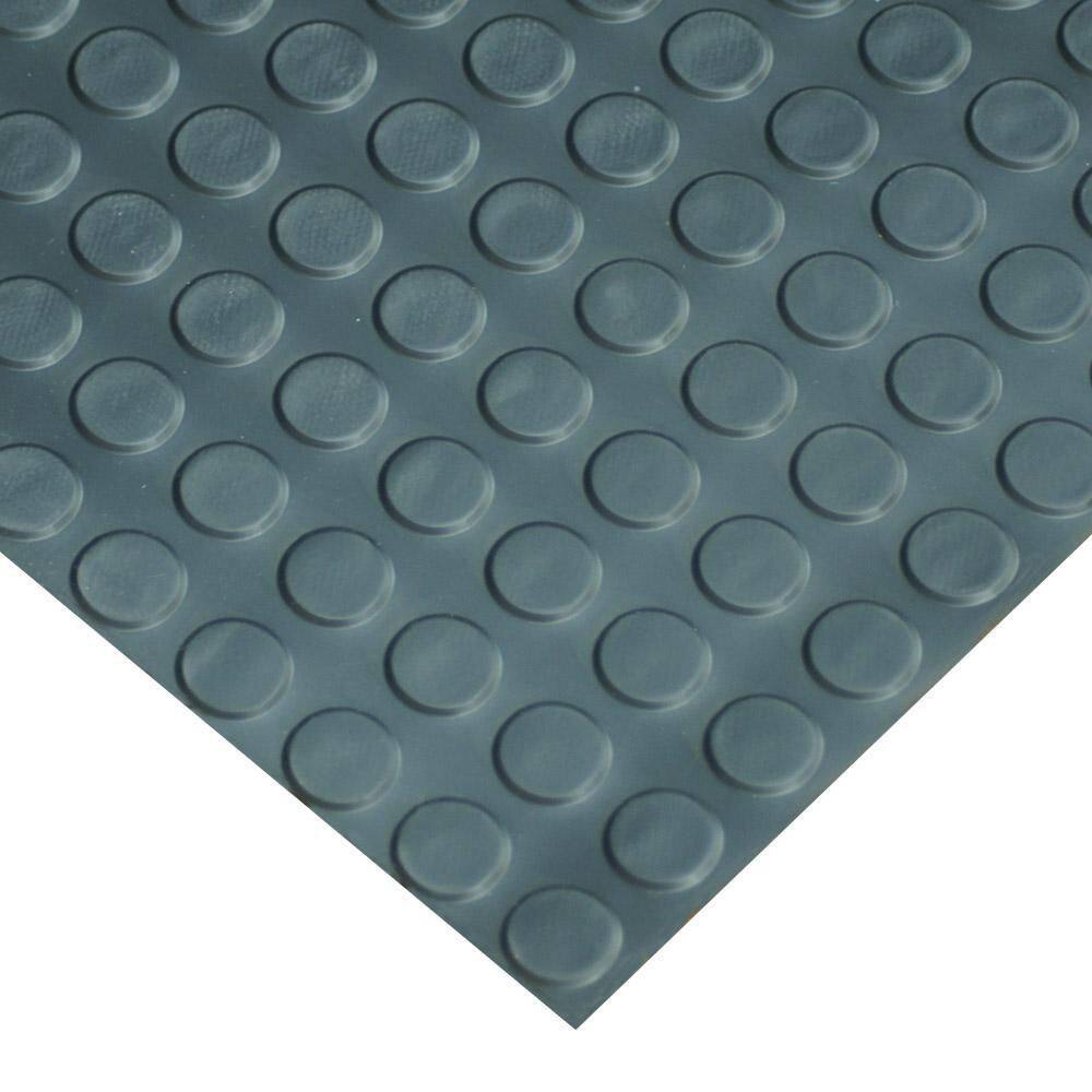 Rubber-Cal Coin-Pattern 3 ft. x 25 ft. Black Thermoplastic Rubber ...