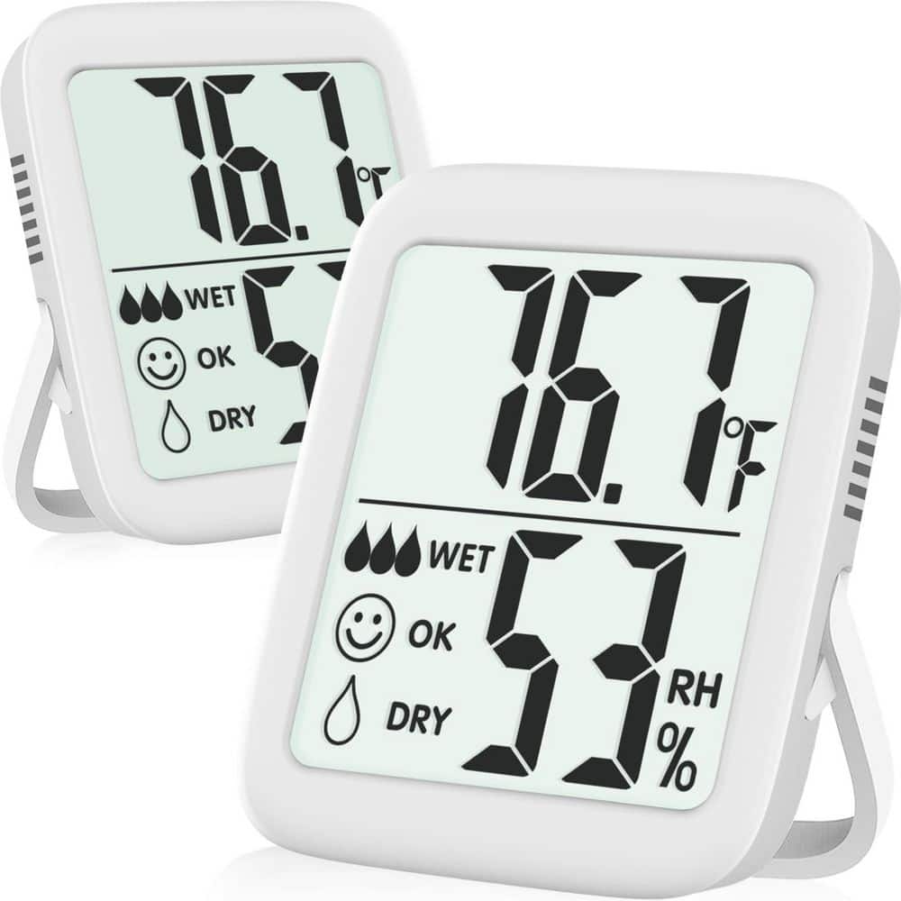 Justincity Digital LCD Wireless Indoor Hygrometer Thermometer Accurate ...