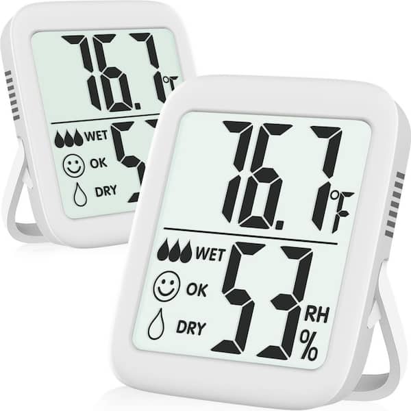 Justincity Digital LCD Wireless Indoor Hygrometer Thermometer Accurate ...