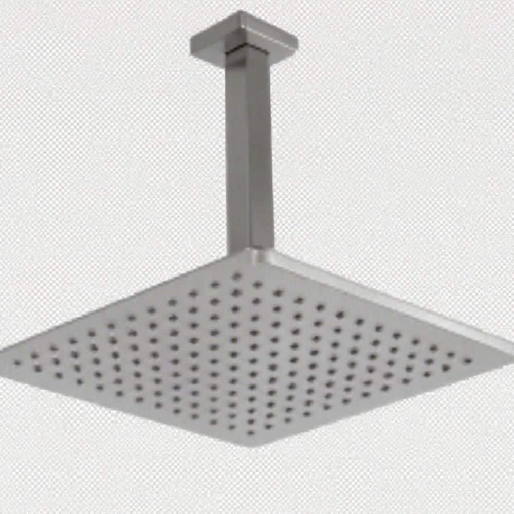 1-Spray Patterns with 1.8 GPM 7 in. Wall Mount Rain Fixed Shower Head ...