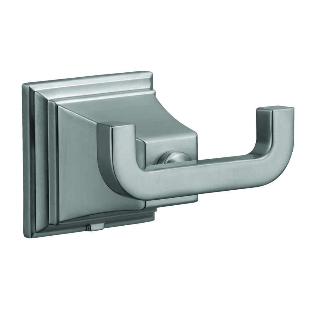 Design House Torino Double Robe Hook in Satin Nickel 560433 - The Home ...