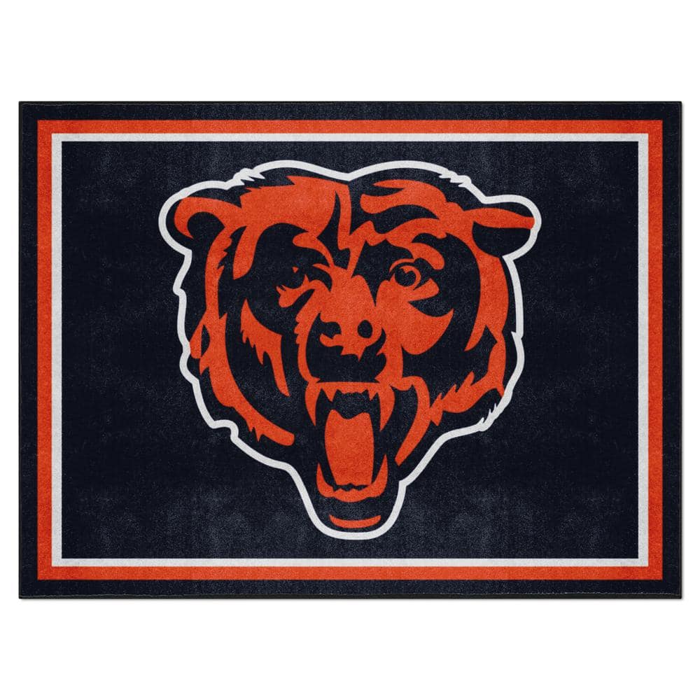 FANMATS Chicago Bears 8ft. x 10 ft. Plush Area Rug 39966 - The Home Depot