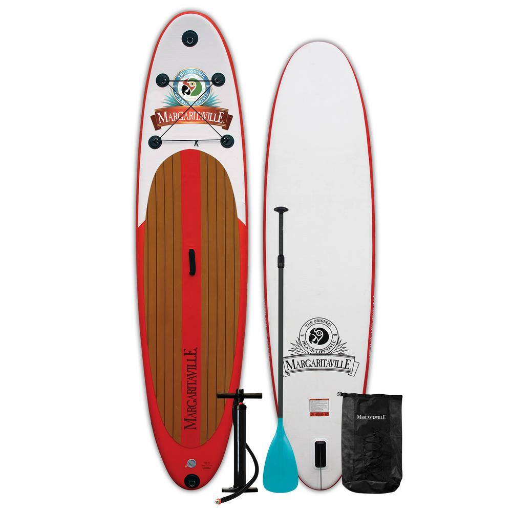 Margaritaville Inflatable Stand Up Paddleboard with Bag, Patch Kit ...