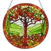 River of Goods Green Tree of Life Stained Glass Window Panel 20112 ...