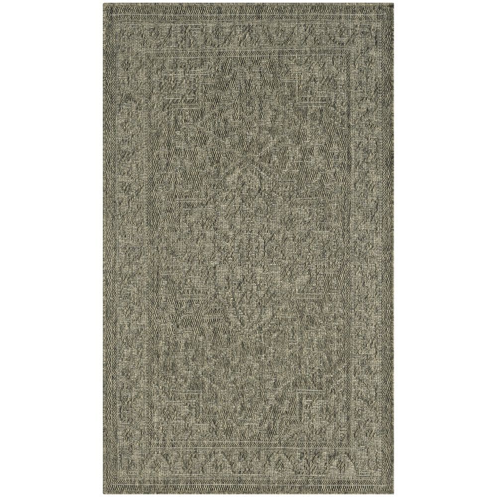 Nourison Tulum Olive 2 ft. x 3 ft. Center medallion Contemporary Area ...