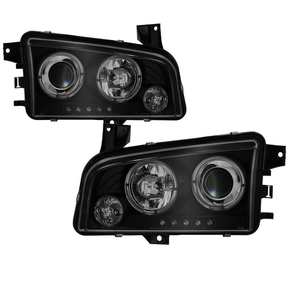 Spyder Auto Dodge Charger 06-10 Projector Headlights - Halogen Model ...