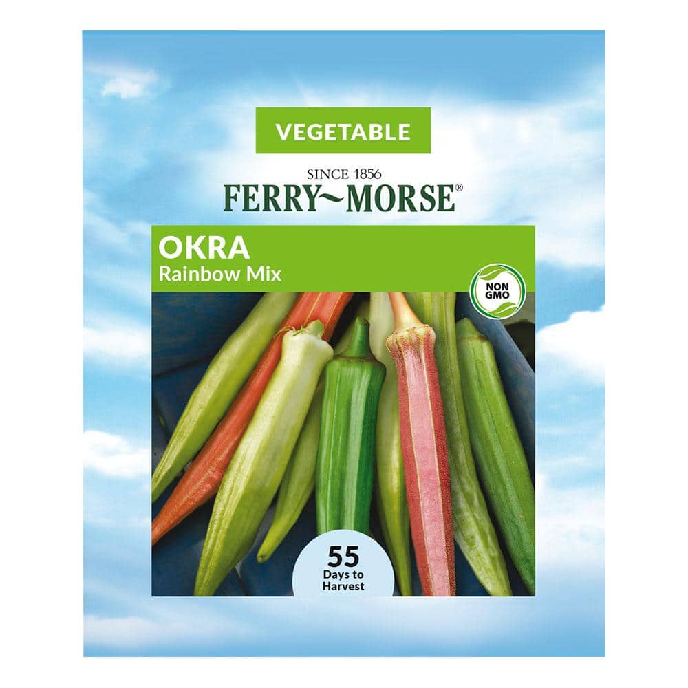 Ferry-Morse Okra Rainbow Mix Fruit Seed 9702 - The Home Depot