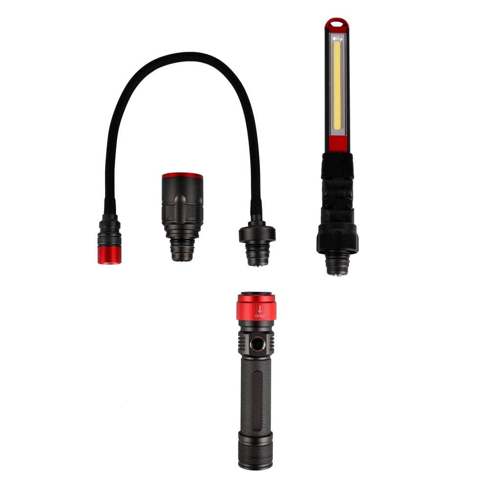 ELECWISH Rechargeable 350 Lumens LED 3-In-1 Task Light With Goose Neck ...