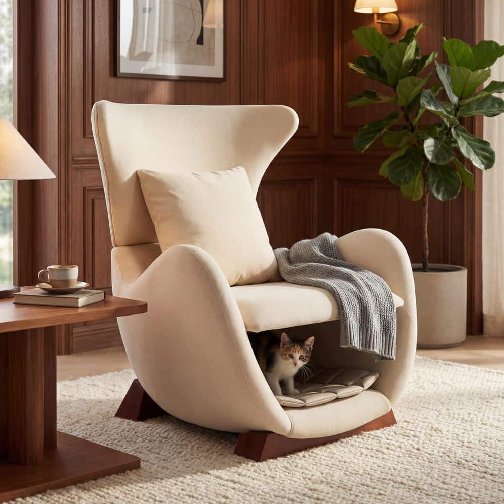 CHRISTOPHER KNIGHT HOME Mckenna Modern Dual-Layer Beige Polyester ...