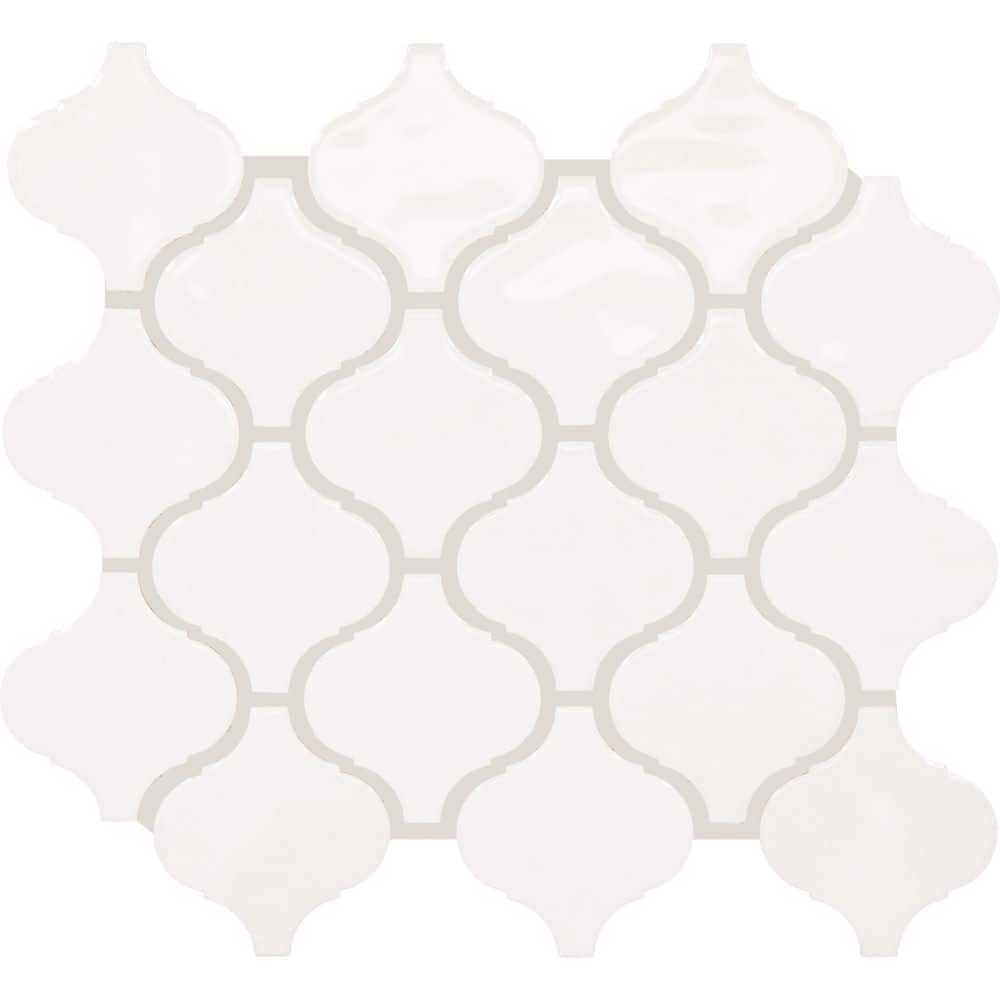 Daltile LuxeCraft Spirit Gloss 11 in. x 12 in. Glazed Ceramic Arabesque ...
