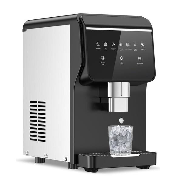 VIVOHOME 10.7 in. 33 lb./Day Chewable Nugget Ice Countertop Portable ...