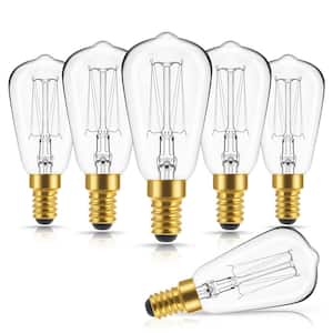 YANSUN 40-Watt ST40 E12 Edison Incandescent Dimmable Light Bulb in Warm White 2700K(6-Pack) H ...