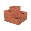 Leisure Season Wooden Multi Level Planter MLP3232 - The Home Depot