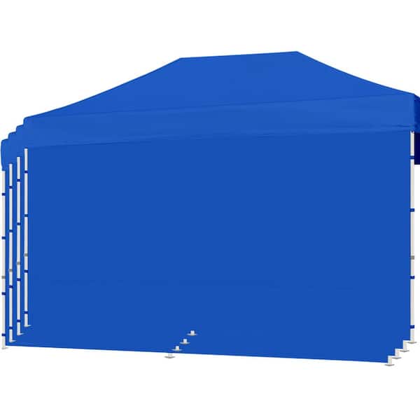 CoastShade 10 ft. x 20 ft. Blue Commercial Pop Up Canopy Sidewall Kit ...