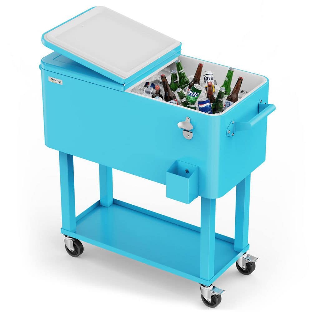 80 Qt Rolling Cooler