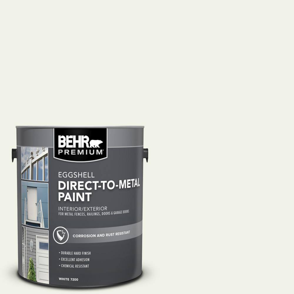 BEHR PREMIUM 1 gal. #PPU18-07 Falling Snow Eggshell Direct to Metal ...