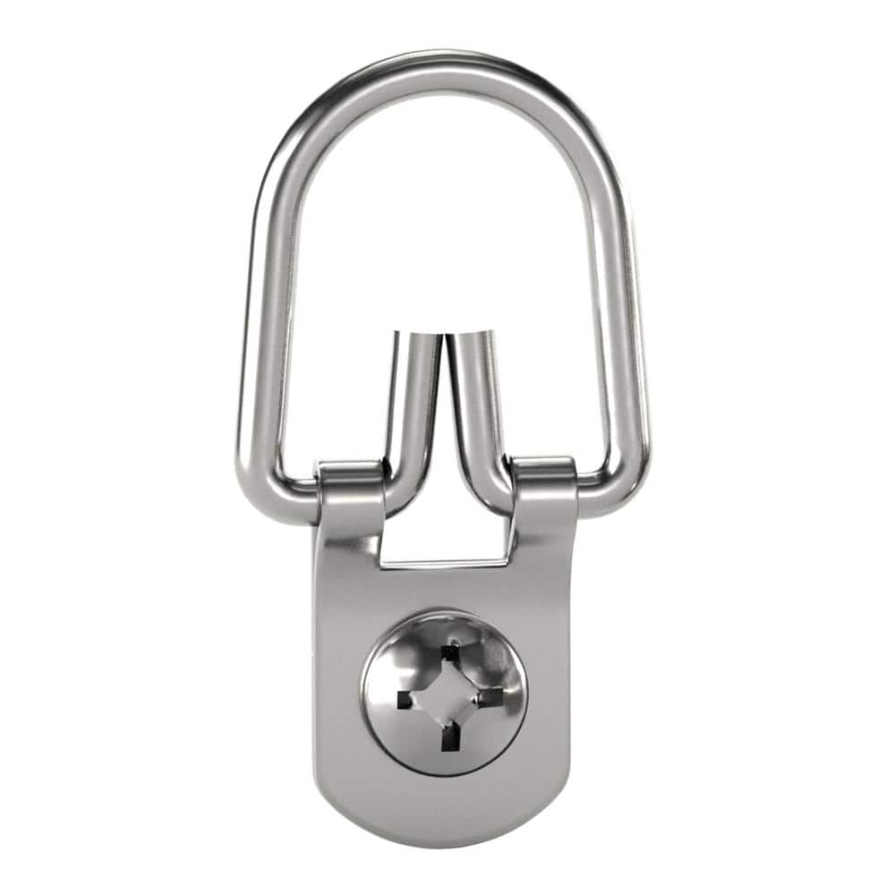 OOK 30 lb. Zinc-Plated Narrow D-Ring Hangers with Screws (3-Pack ...