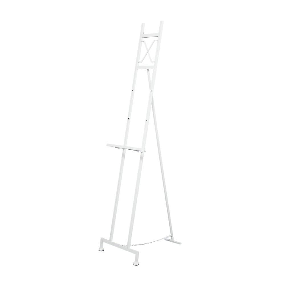 Litton Lane White Metal Easel 043836 - The Home Depot