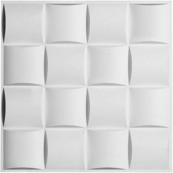 Ejoy 3D Embossed PVC Panel for Wall Decor (20 in. x 20 in. per Piece ...
