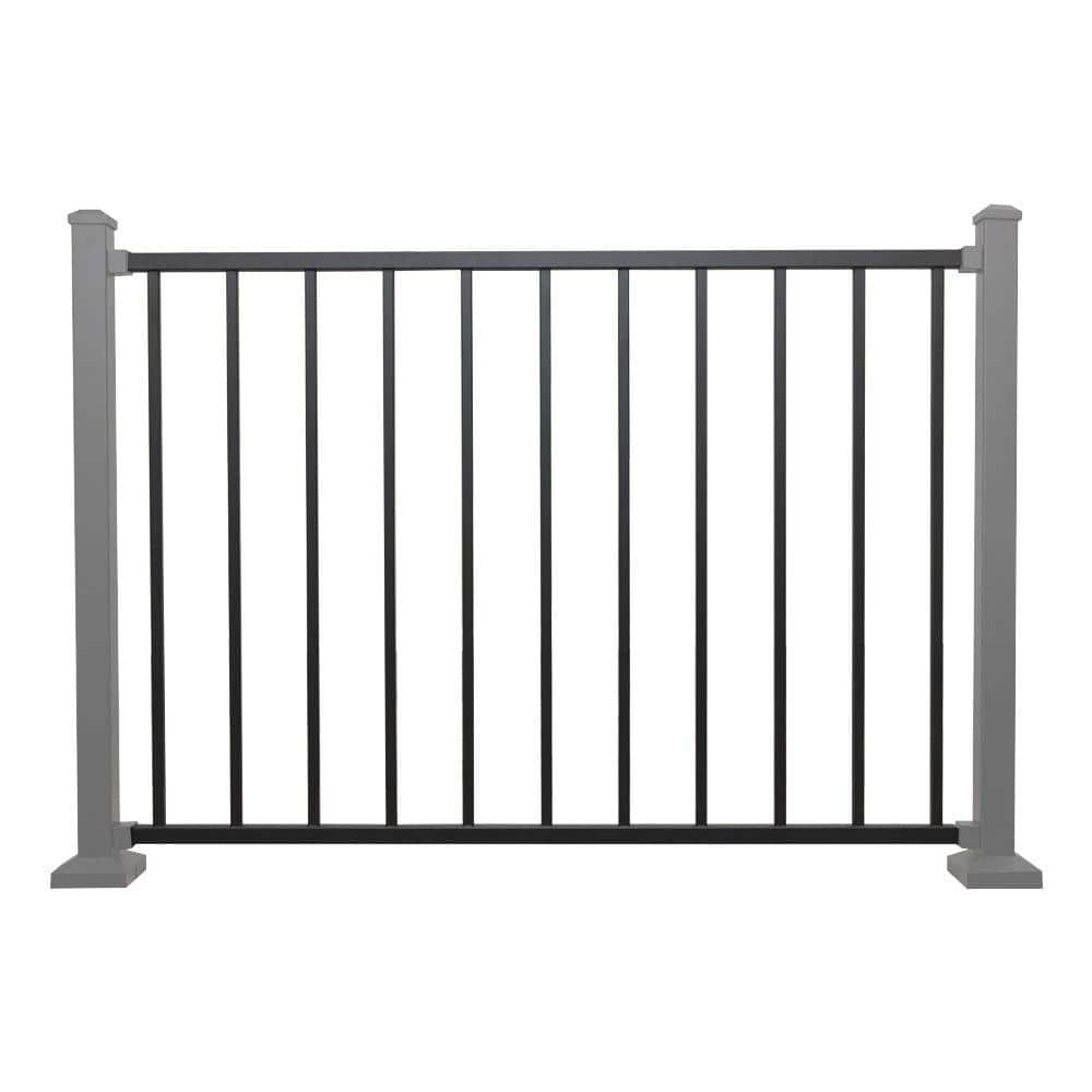 RDI Railing Panel Black Metal (Common: 8 ft. x 38 in.; Actual: 95.75 in ...