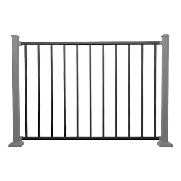 RDI Railing Panel Black Metal (Common: 8 ft. x 38 in.; Actual: 95.75 in ...