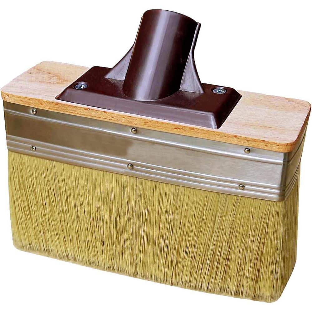 KIWDZFU 7 Wide Thick Soft Deck Stain Applicator Brush with Threaded ...