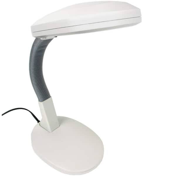 22 in. White Indoor Sunlight Desk Lamp HD100002 - The Home Depot