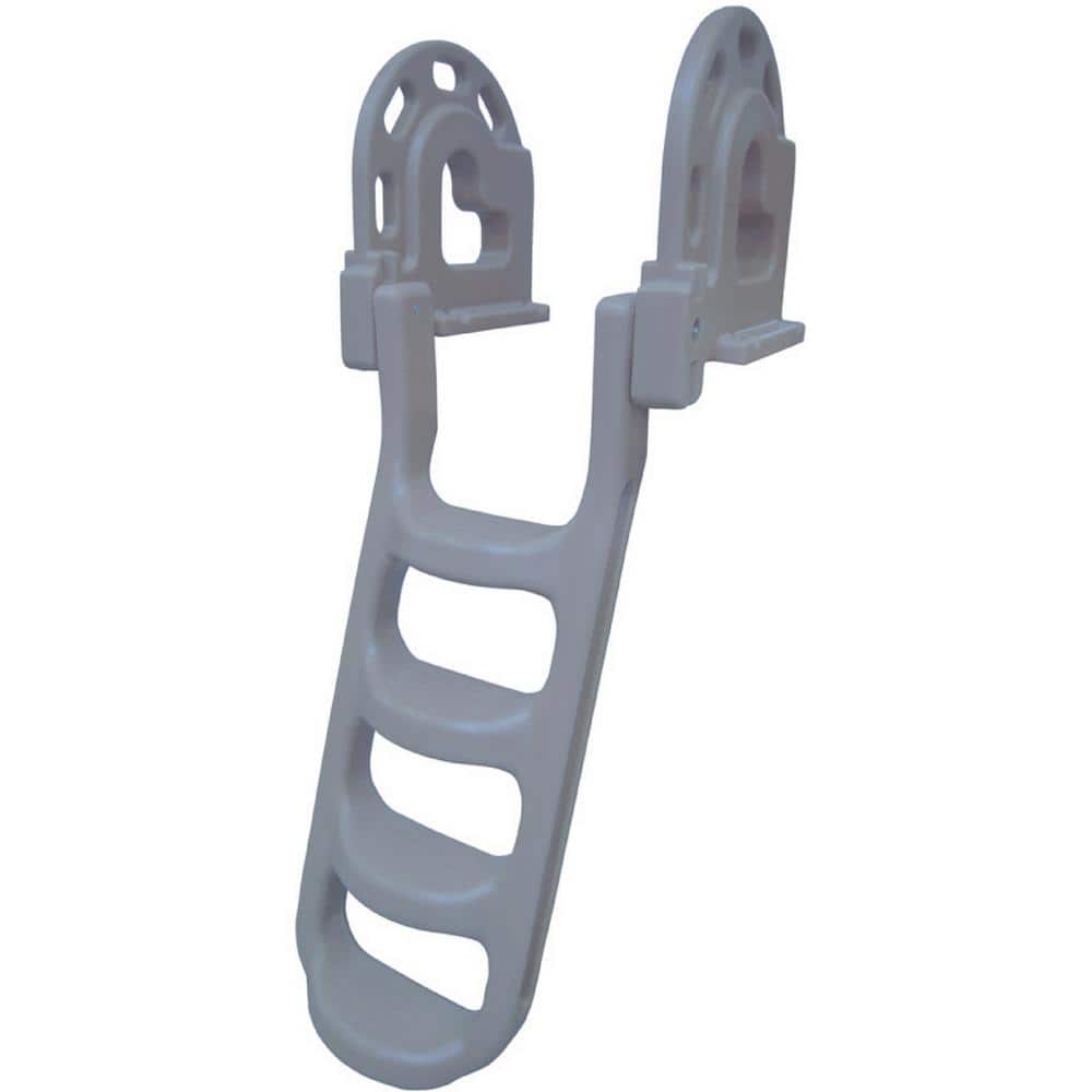 Dock Edge Stand Off Roto Dock 4 Step Ladder, Gray 2084F - The Home Depot