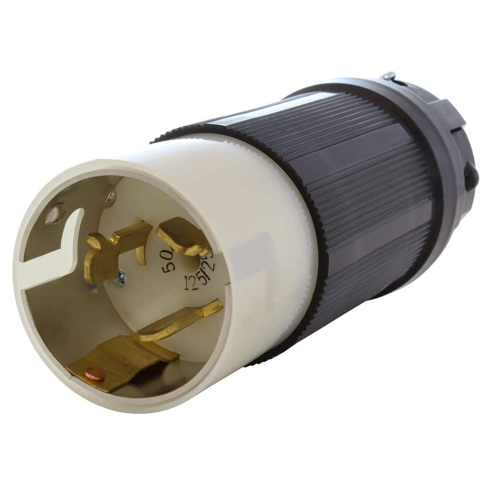 AC WORKS California Standard CS6365 50A 125/250V 4-Wires Locking Male ...