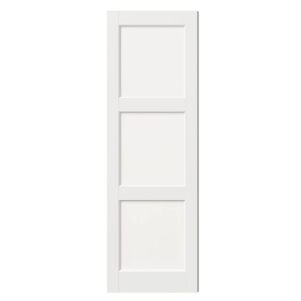 TENONER 24 in. x 80 in. 3 Panel, MDF, Composite, Solid Core, Pre ...