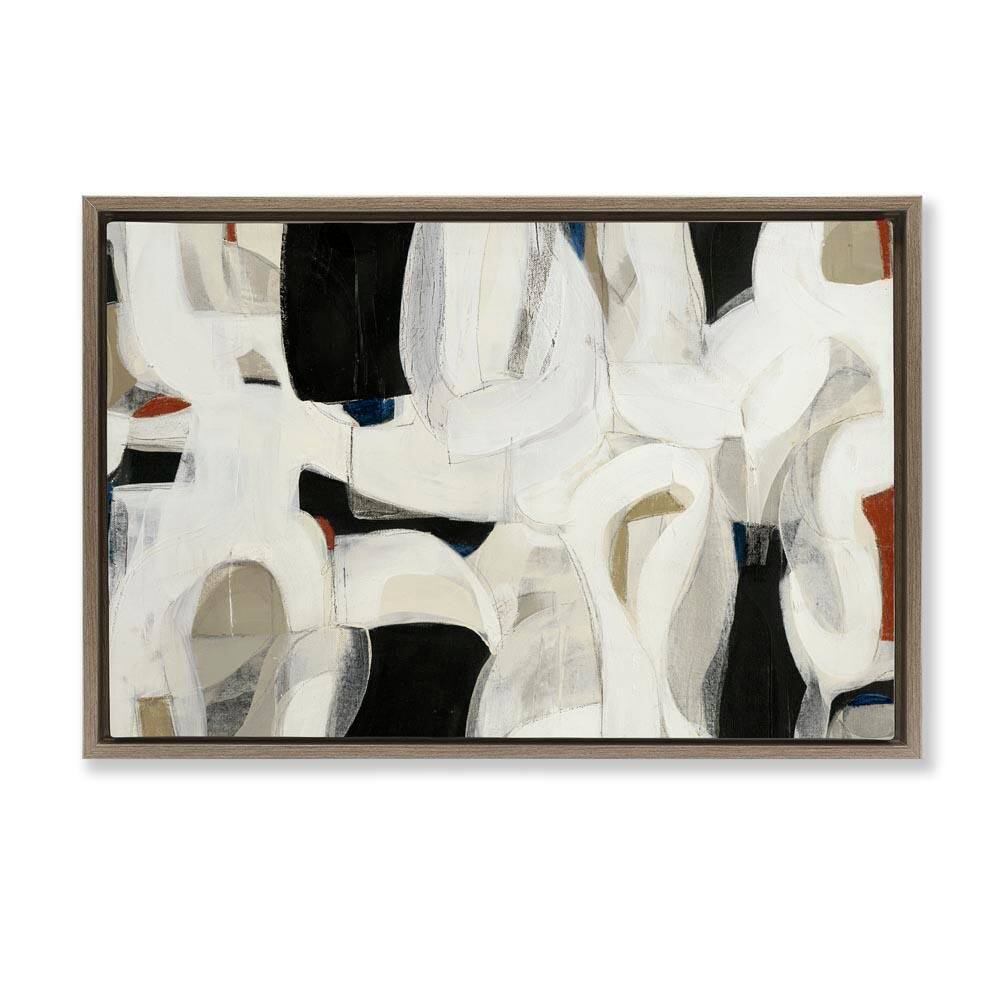 Stupell Industries Dynamic Earthy Shapes by Kippi Leonard Brown Floater ...