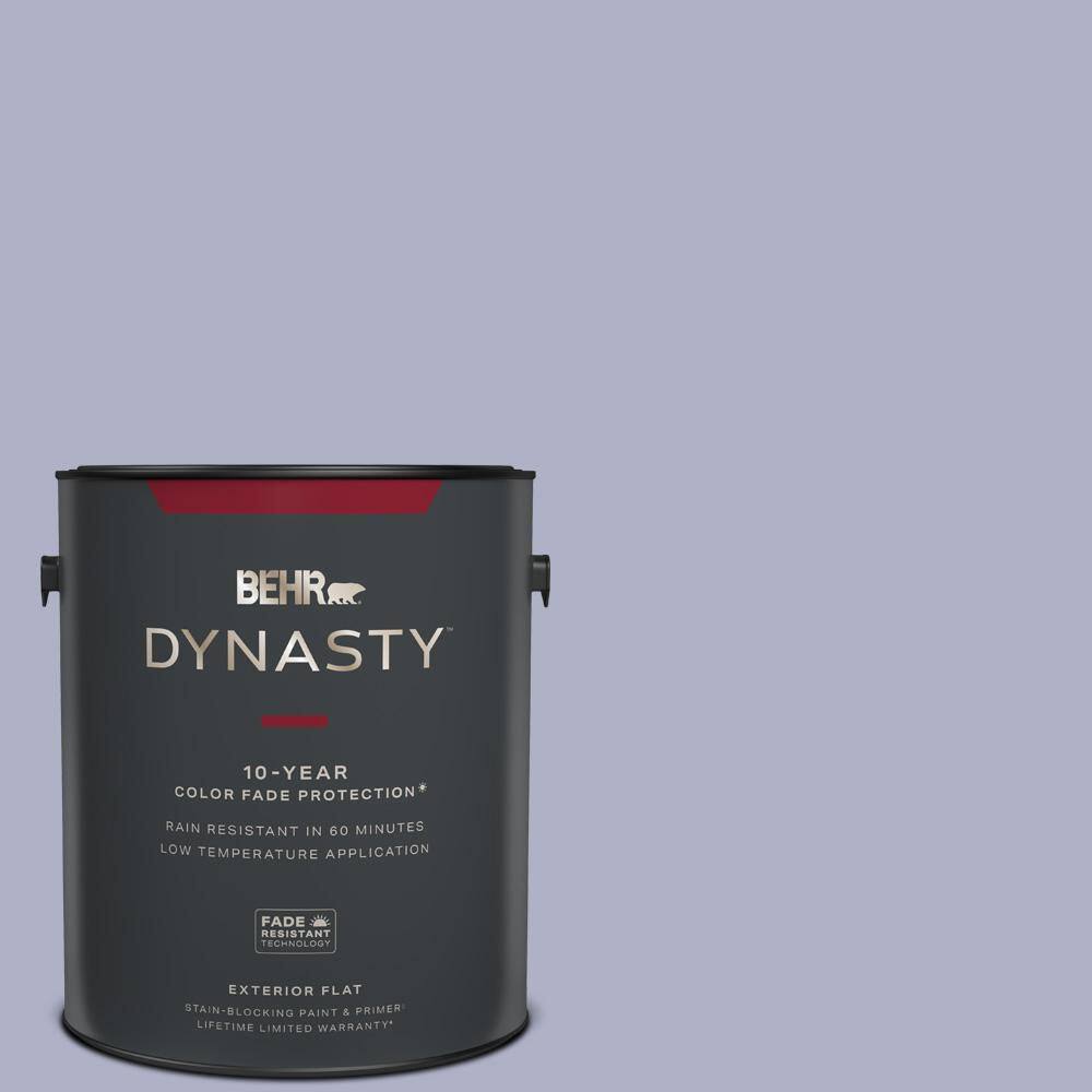 BEHR DYNASTY 1 gal. #S560-3 Noble Purple Flat Exterior Stain-Blocking ...