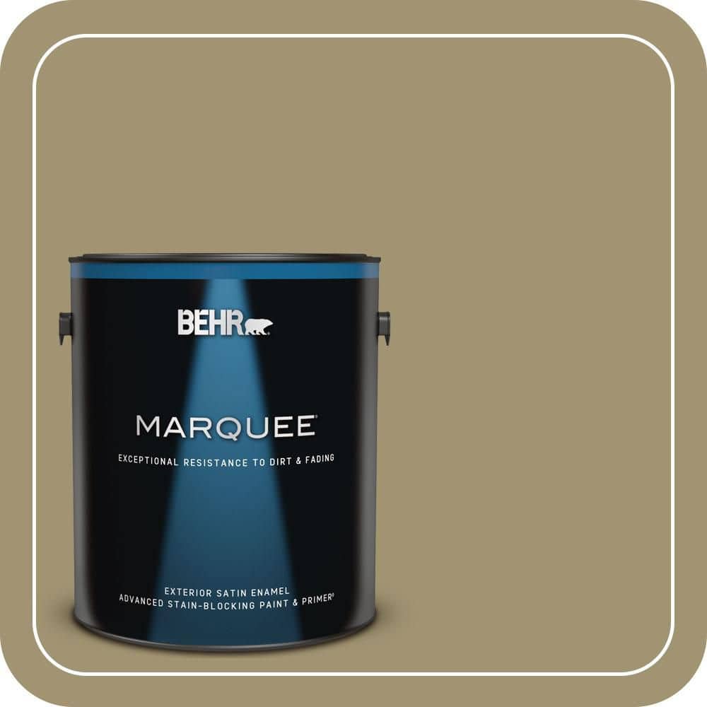 BEHR MARQUEE 1 gal. #PMD-37 Caraway Satin Enamel Exterior Paint ...